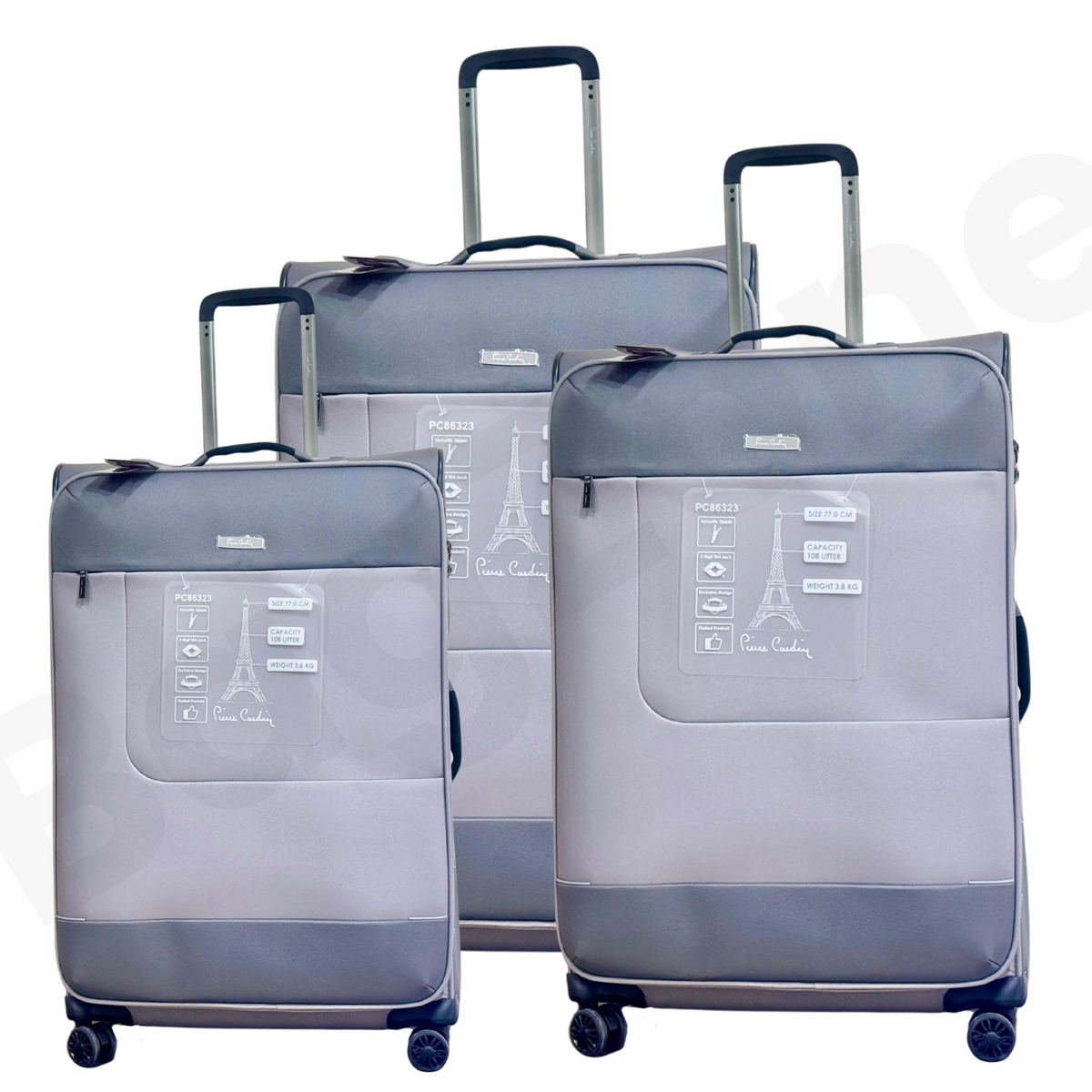 🧳 Pierre Cardin Premium Soft Case Luggage – Stylish, Durable & Lightwe ...